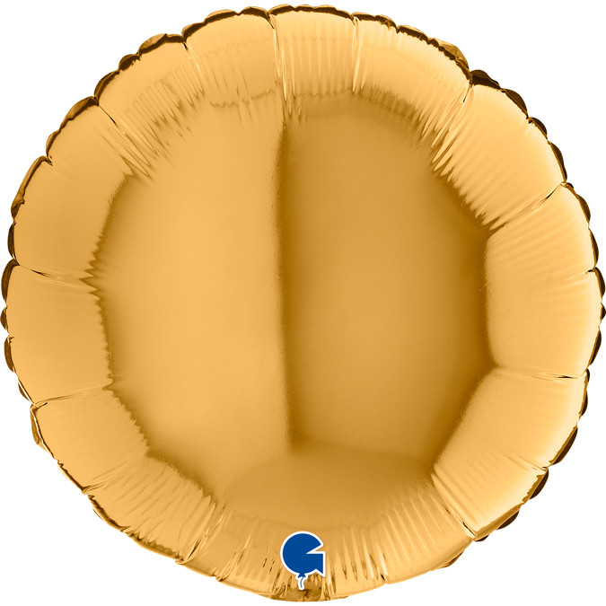 Globo 18" mylar Round Gold 8102G GRABO