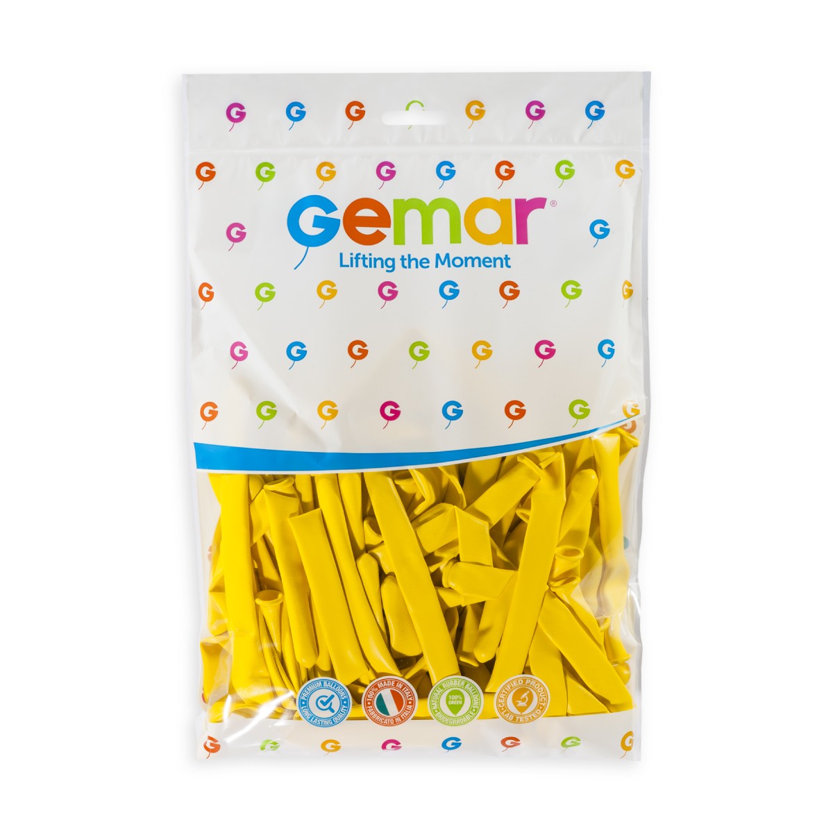 Gemar Standard 8cm / 3" - Yellow 002 - D6 - 50pcs GEMAR