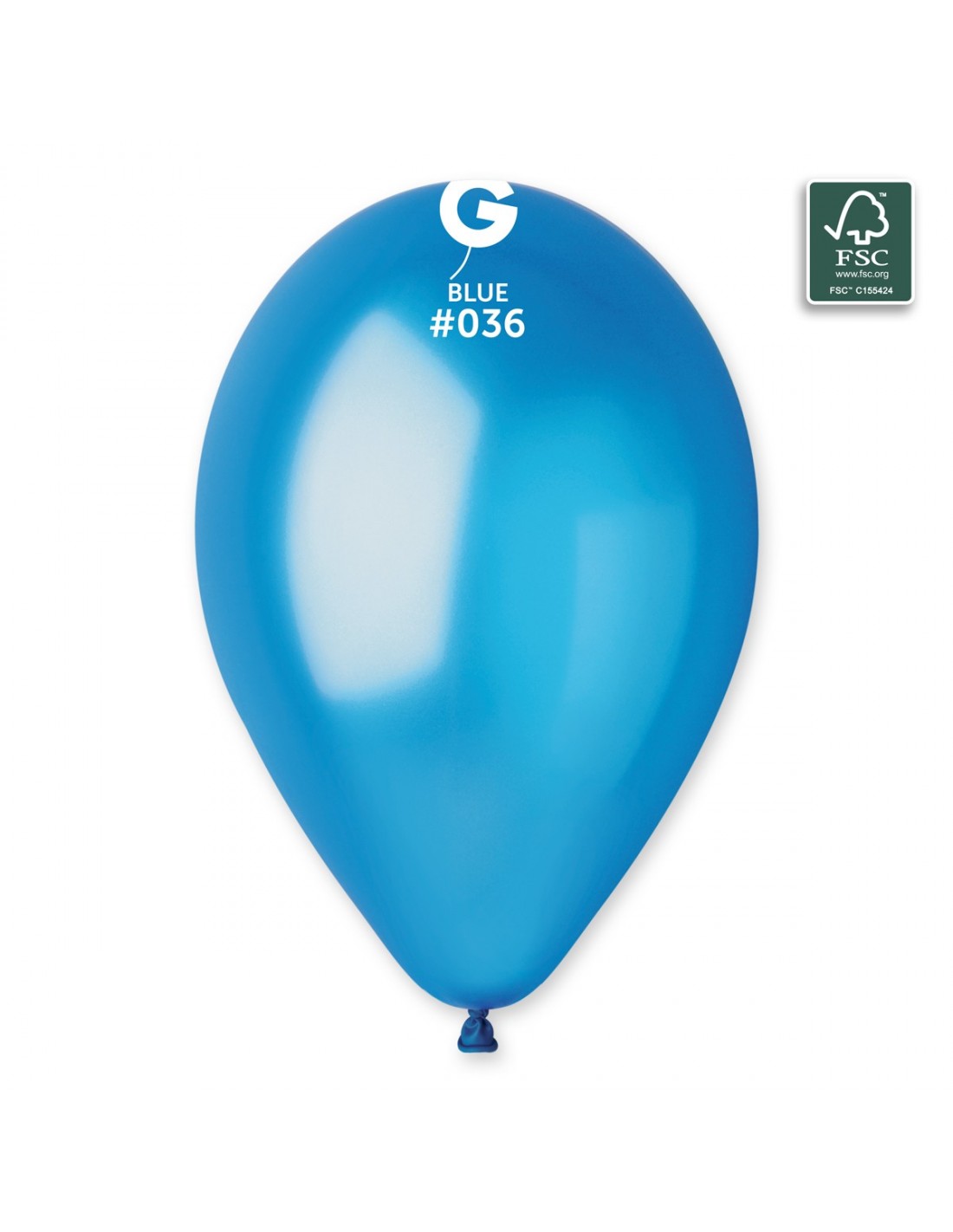 Gemar Metallic 33cm / 13" - Blue 036 - GM120 - 50pcs GEMAR